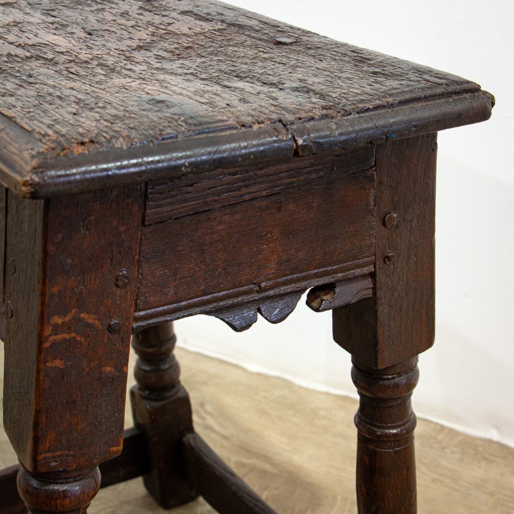 17th Century Oak Joint or Coffin Stool | Newark Antiques & Interiors