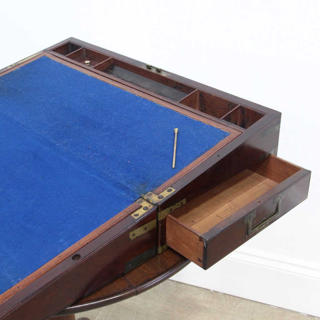 Victorian Mahogany Campaign Writing Slope | Newark Antiques & Interiors