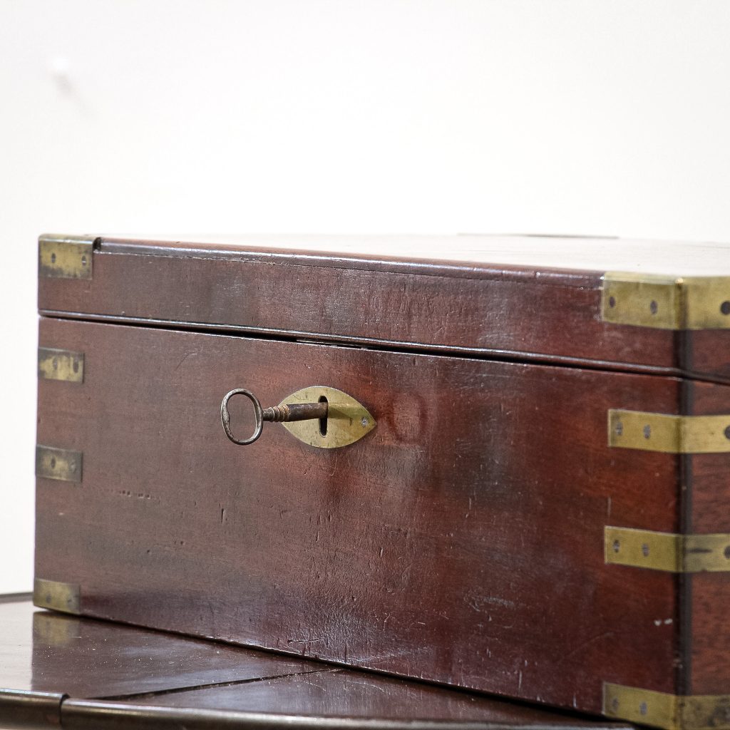 Victorian Mahogany Campaign Writing Slope | Newark Antiques & Interiors